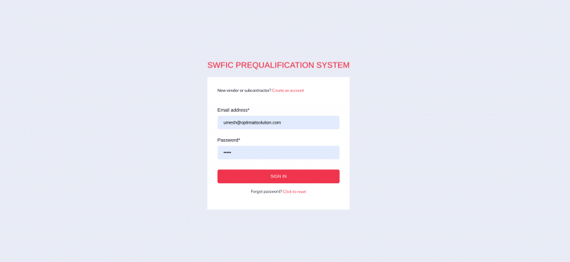 Subcontractor Qualification System